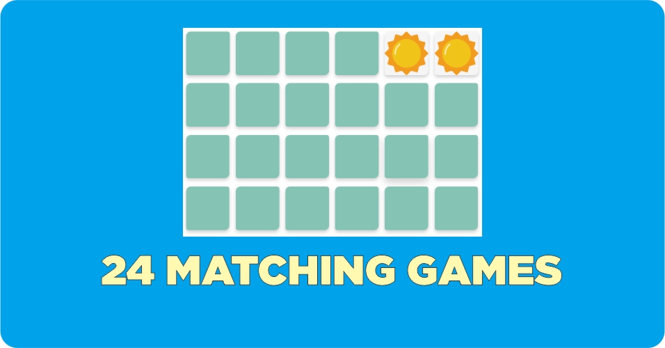 24 Cards Matching Game - IQuTest.com